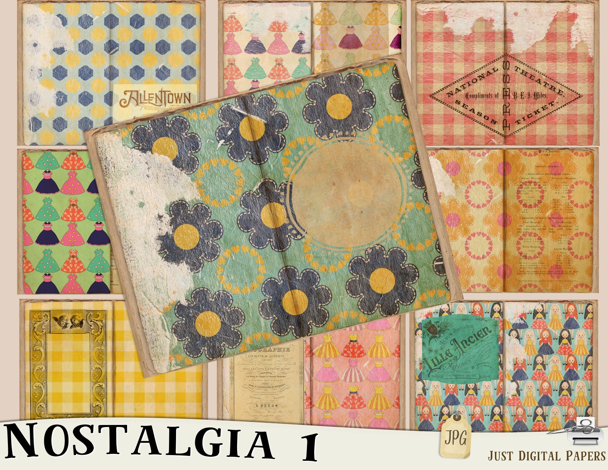 Nostalgia Journal Papers Mix Journal Papers Old Doll Papers - Etsy UK