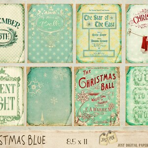 Blue Christmas, Papers, Journal, Christmas Scrapbook, Papers, Christmas ...