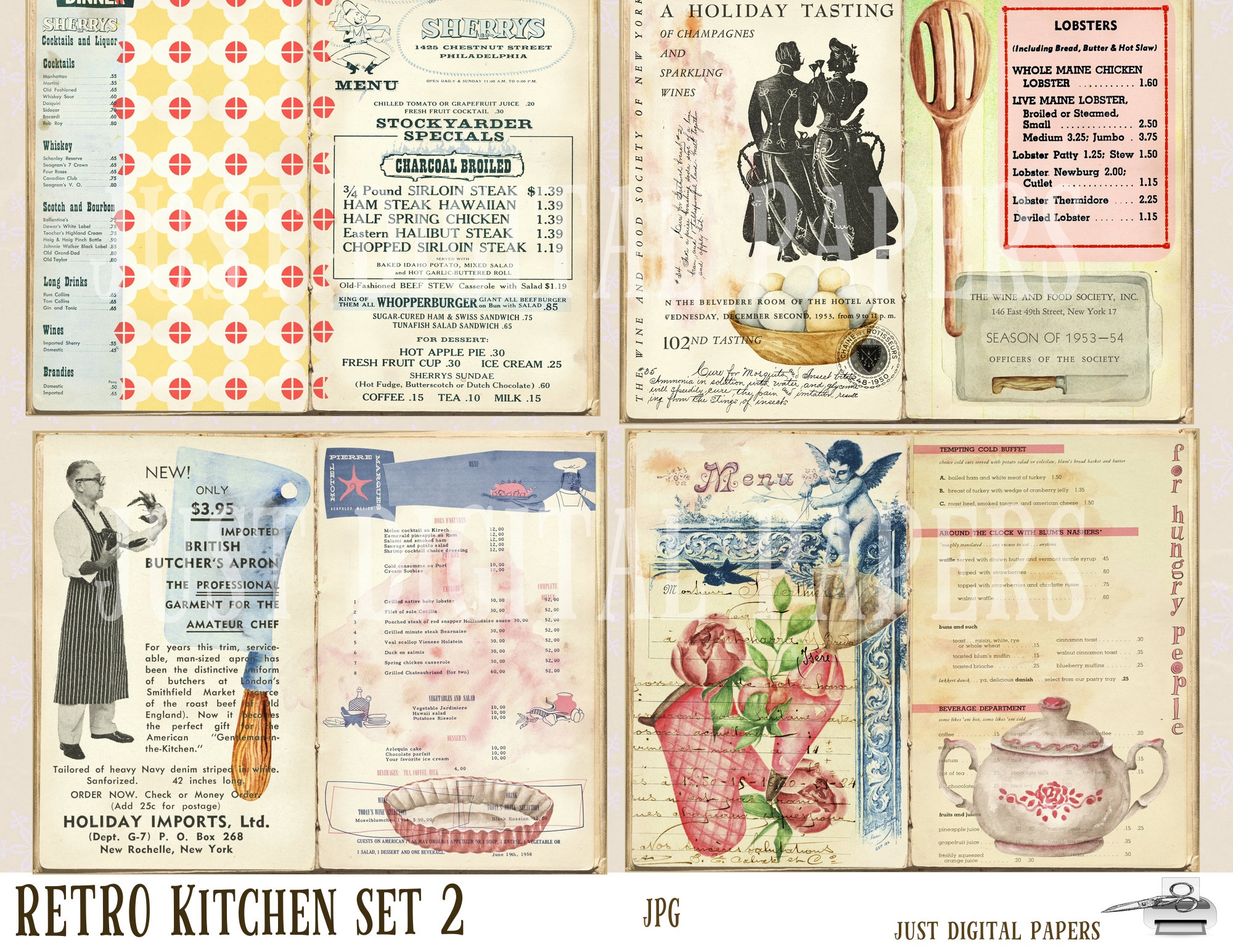 Retro Kitchen Journal Recipe Journal My Kitchen Journal - Etsy