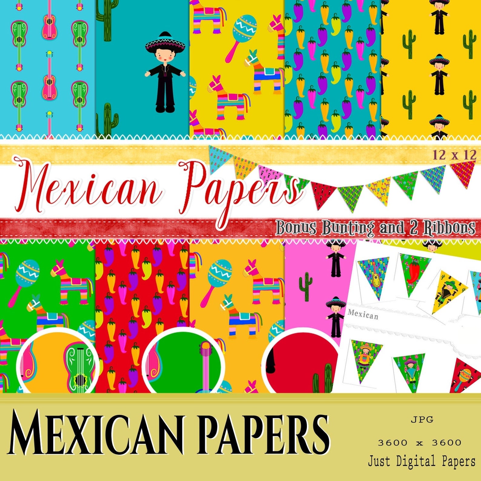Mexico Paper Mexican Paper Fiesta Paper Party Paper - Etsy