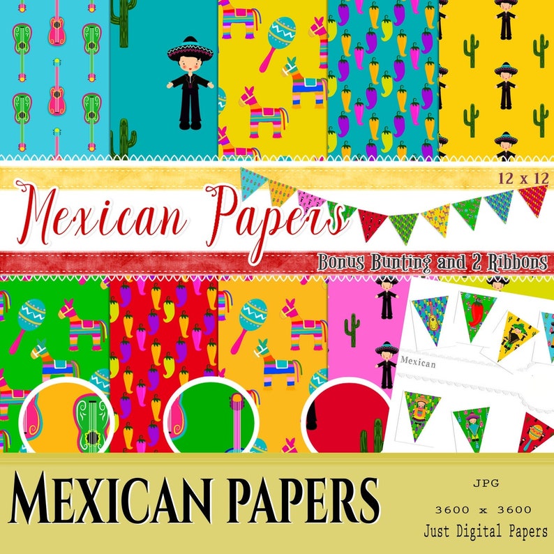 Mexico Paper Mexican Paper Fiesta Paper Party Paper - Etsy