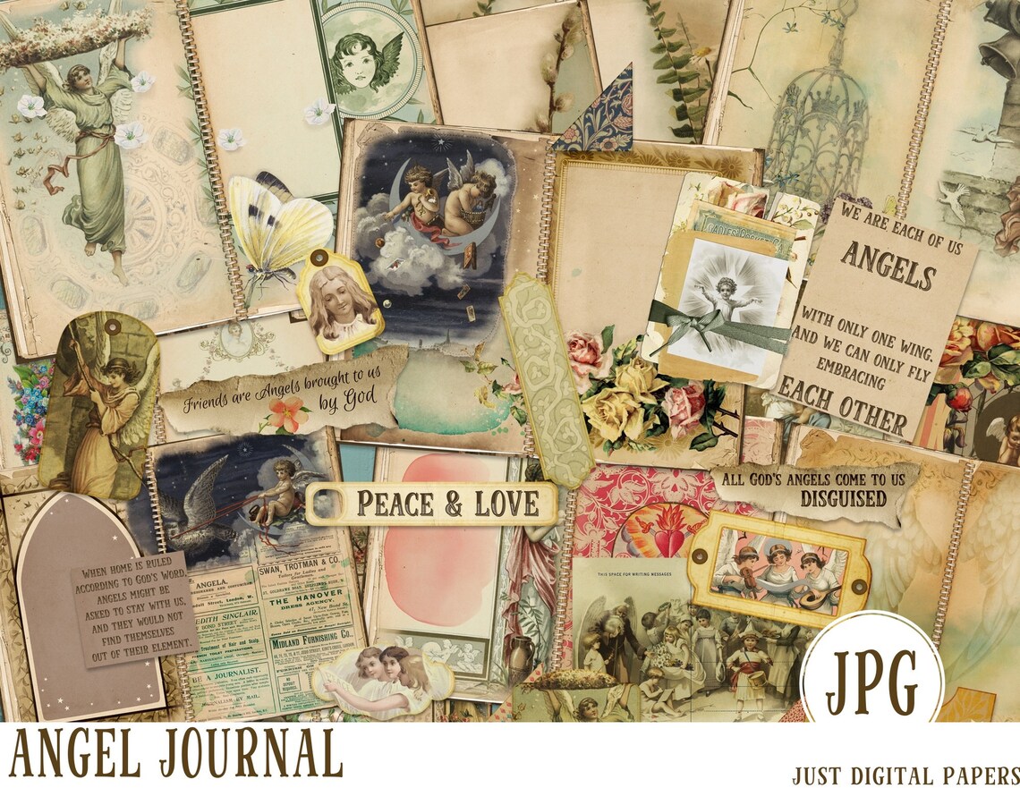 Angel Journal Celestial Journal Memory Journal Christian - Etsy Australia