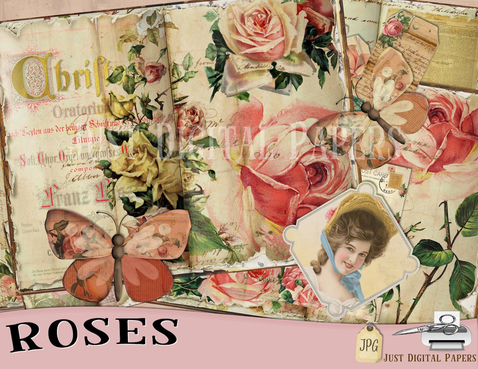 Rose Journal Flower Journal Garden Journal Romance - Etsy Australia