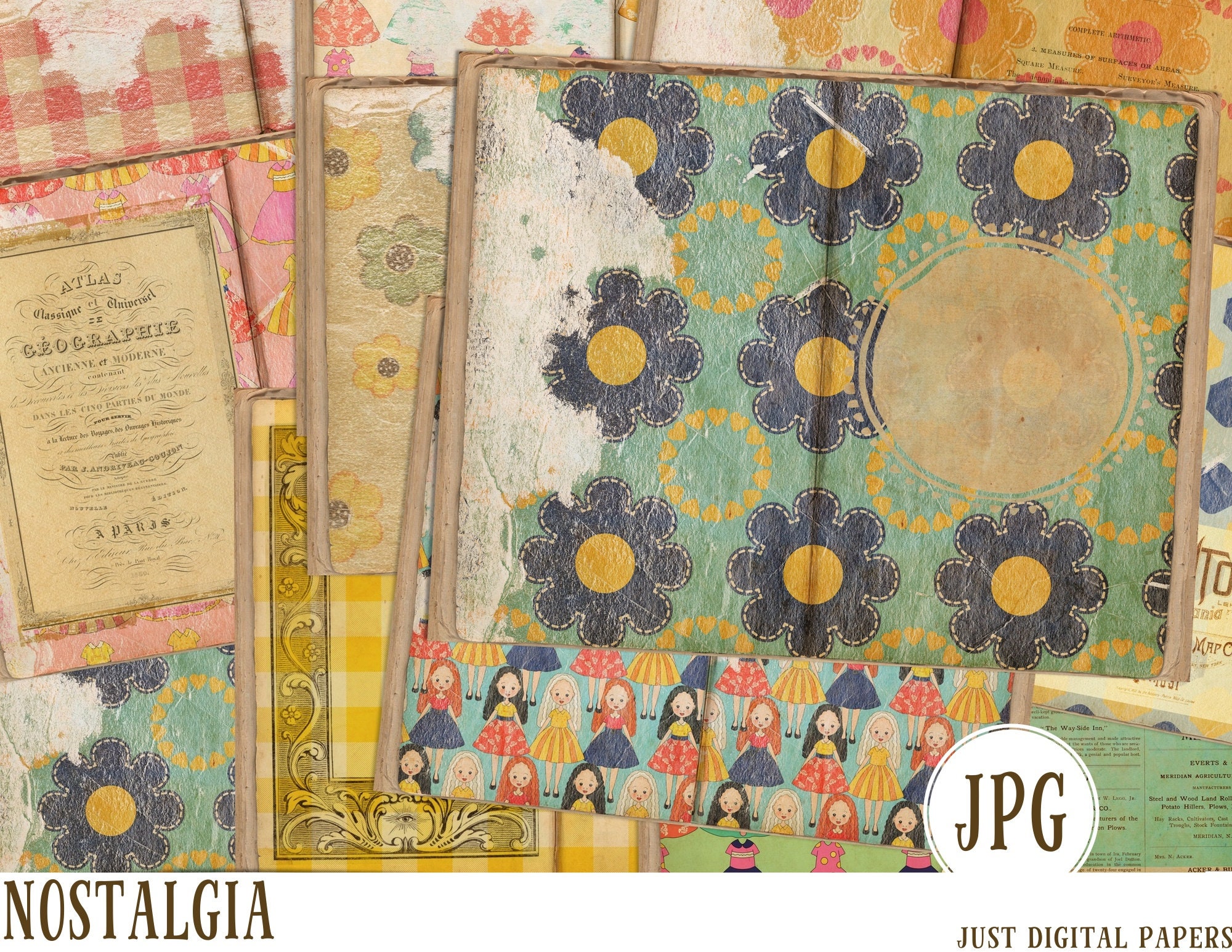 Nostalgia Journal Papers Mix Journal Papers Old Doll Papers - Etsy ...