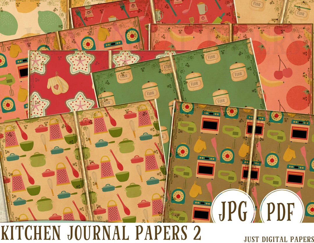 Kitchen Papers Journal Papers Cooking Papers Ephemera - Etsy Australia