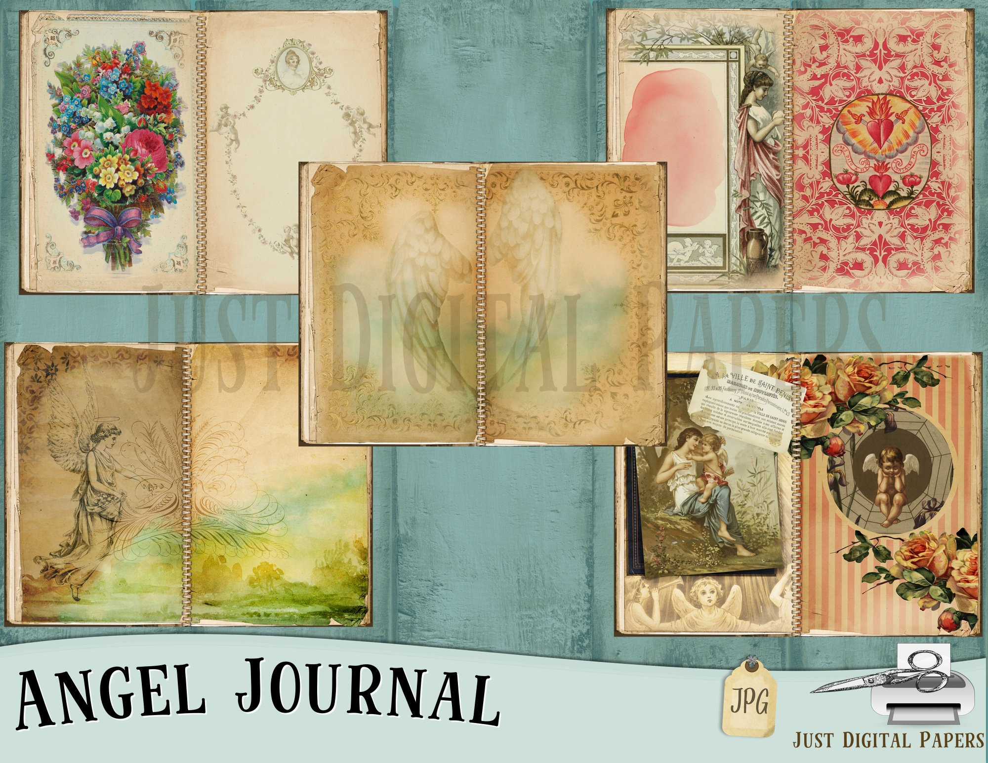 Angel Journal Celestial Journal Memory Journal Christian - Etsy Australia