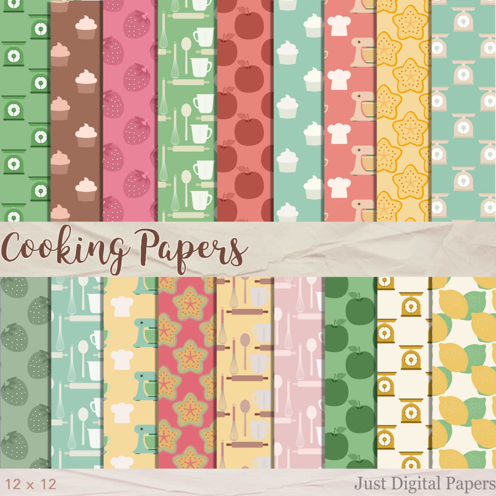 Cooking Papers Baking Papers Food Papers Fruit Paper - Etsy Australia