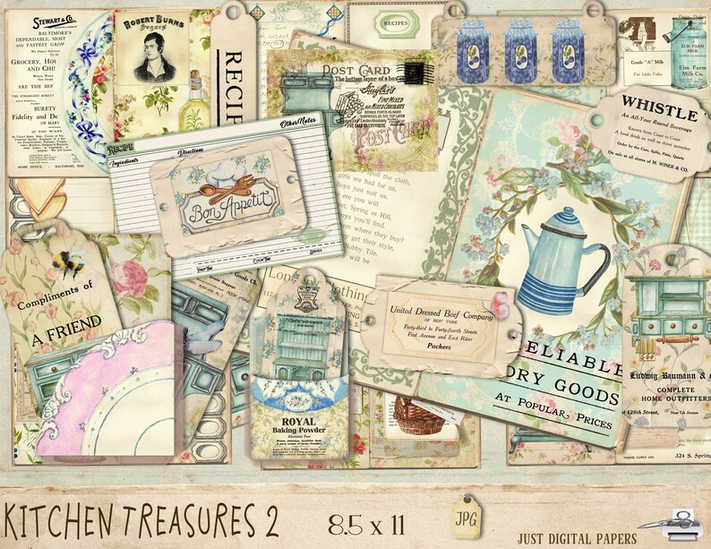 Kitchen Journal Printable Instant Download Cooking Journal - Etsy