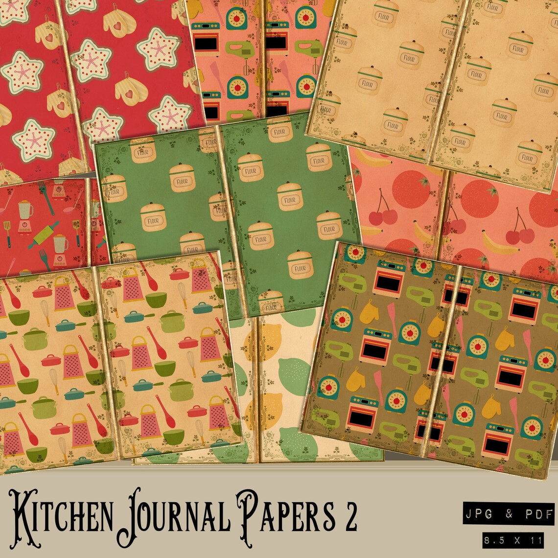Kitchen Papers Journal Papers Cooking Papers Ephemera - Etsy Australia