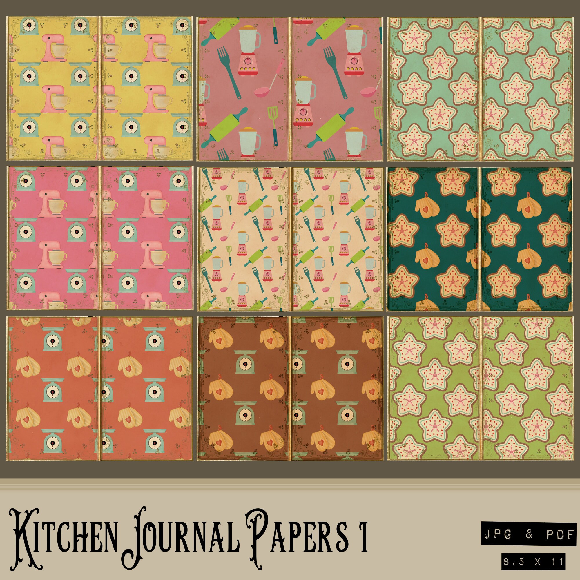 Kitchen Papers Journal Papers Cooking Papers Ephemera - Etsy Australia