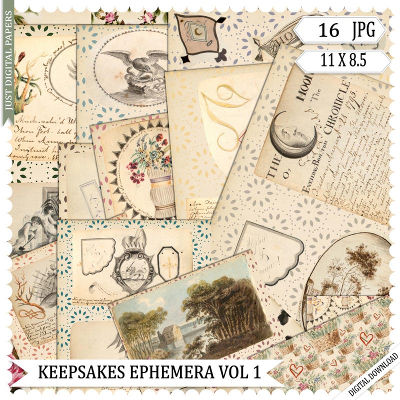 JustDigitalPapers - Etsy