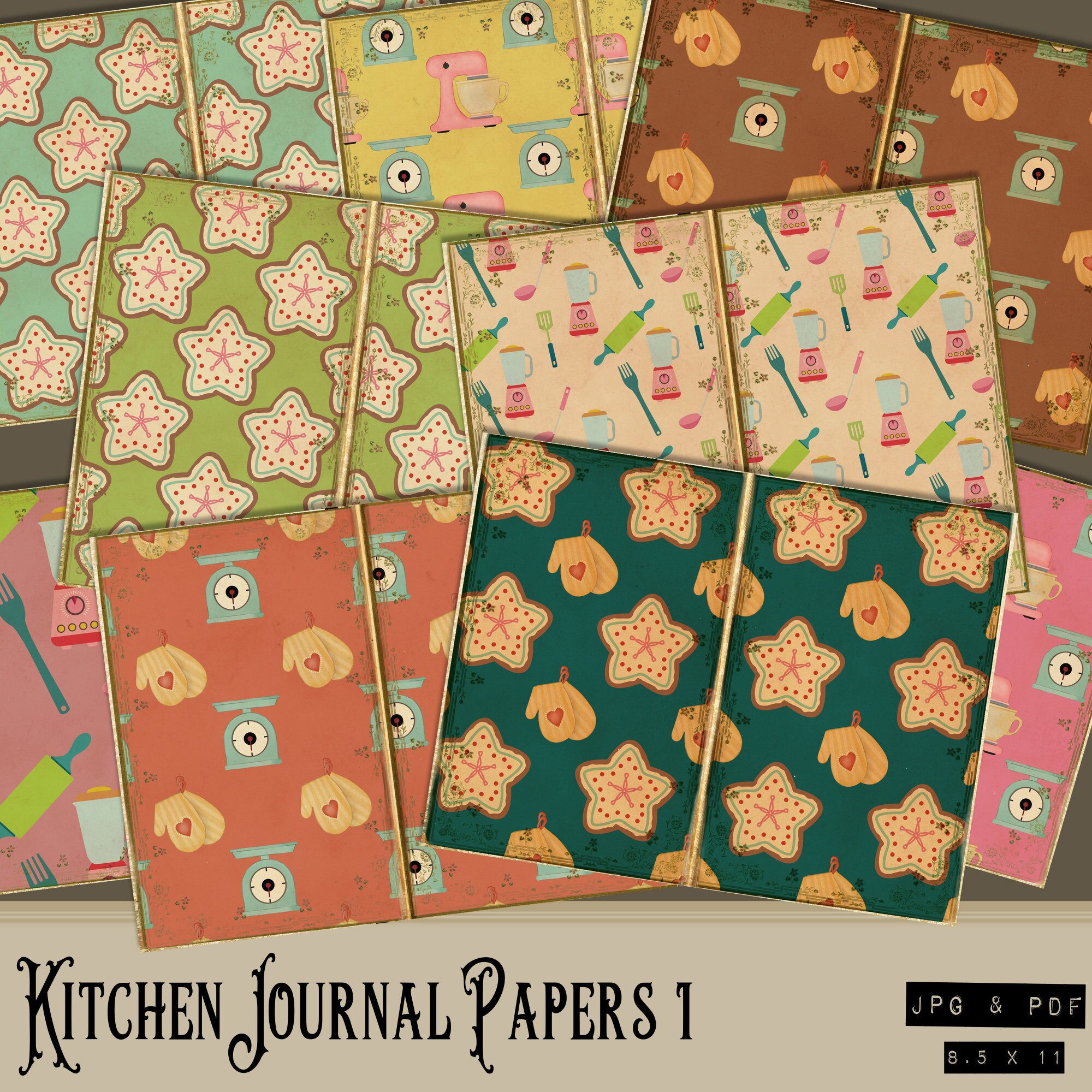 Kitchen Papers Journal Papers Cooking Papers Ephemera - Etsy Australia