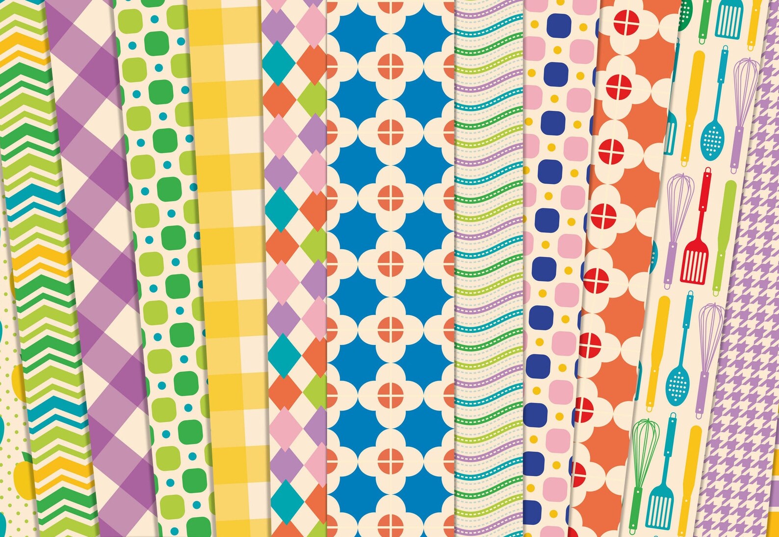 Retro Cooking Papers Baking Papers Food Papers Fruit Paper - Etsy