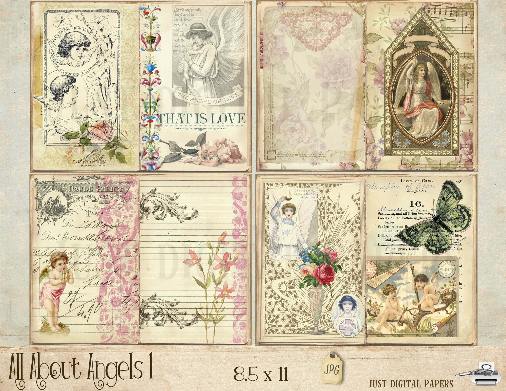 Angel Journal, Celestial Journal, Heaven Journal, Christian Scrapbook ...