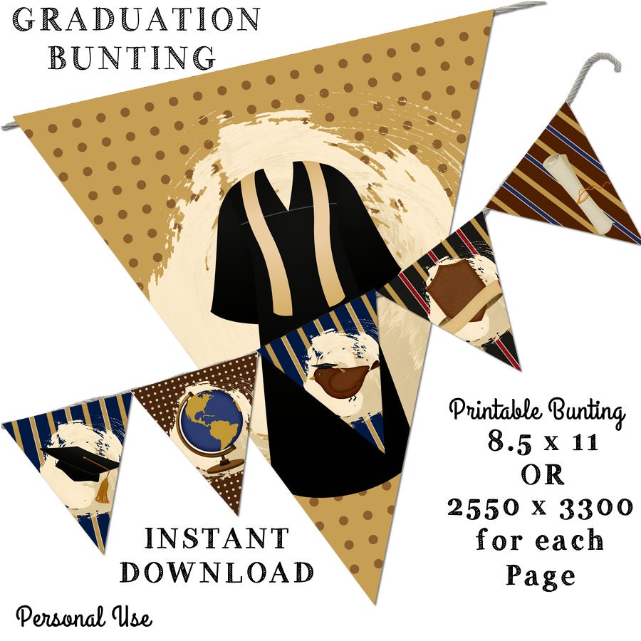 Graduation Bunting Printable Bunting Digital Bunting School - Etsy