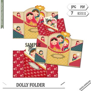 Doll Folder, Printable, Matryoshka Dolls, Cut Out, Craft, Journal ...