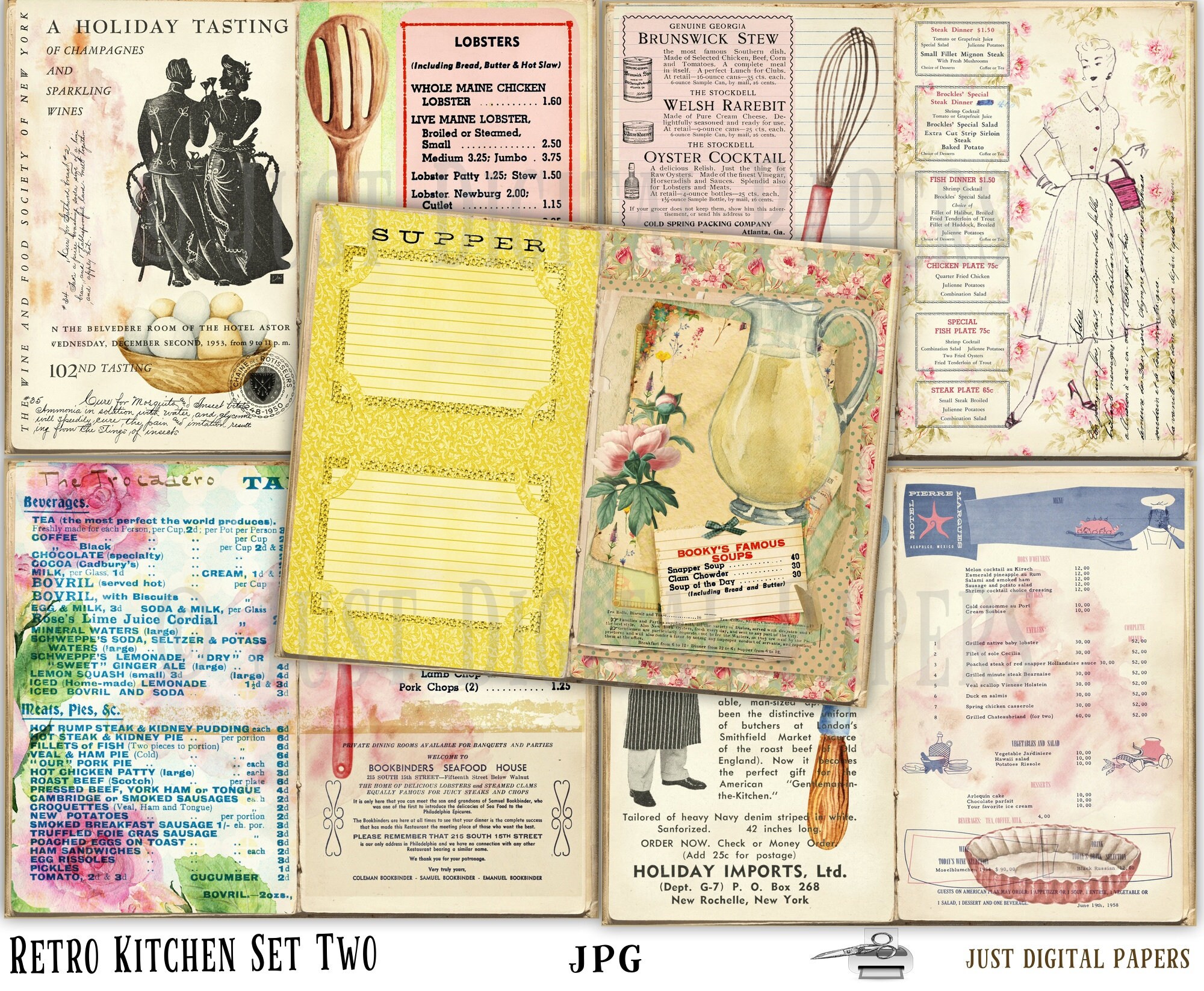 Retro Kitchen Journal Recipe Journal My Kitchen Journal - Etsy