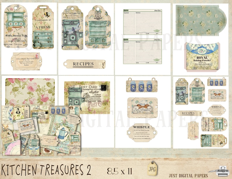 Kitchen Journal Printable Instant Download Cooking Journal - Etsy