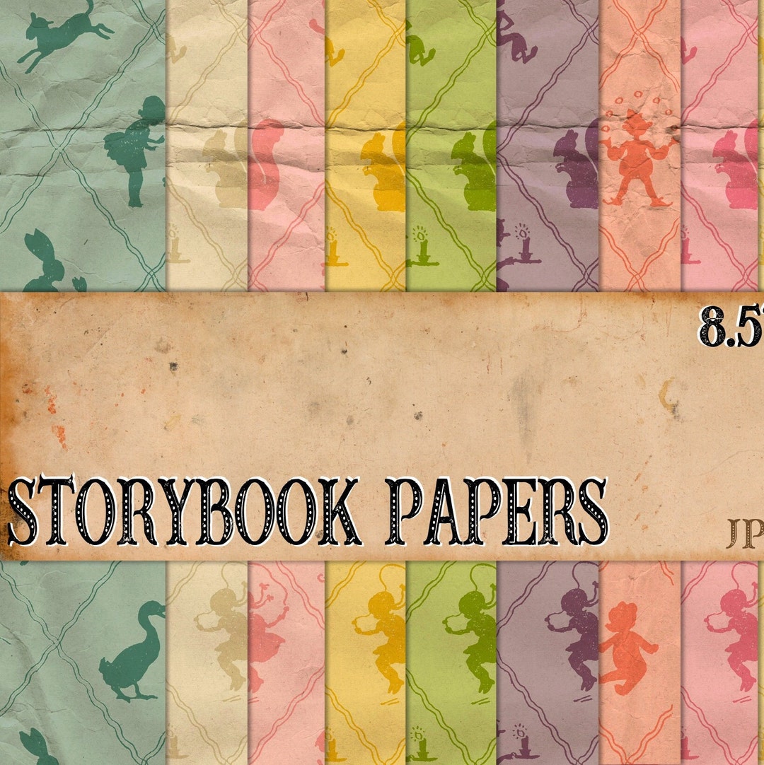 Storybook Papers Vintage Journal Heritage Scrapbook Journal - Etsy