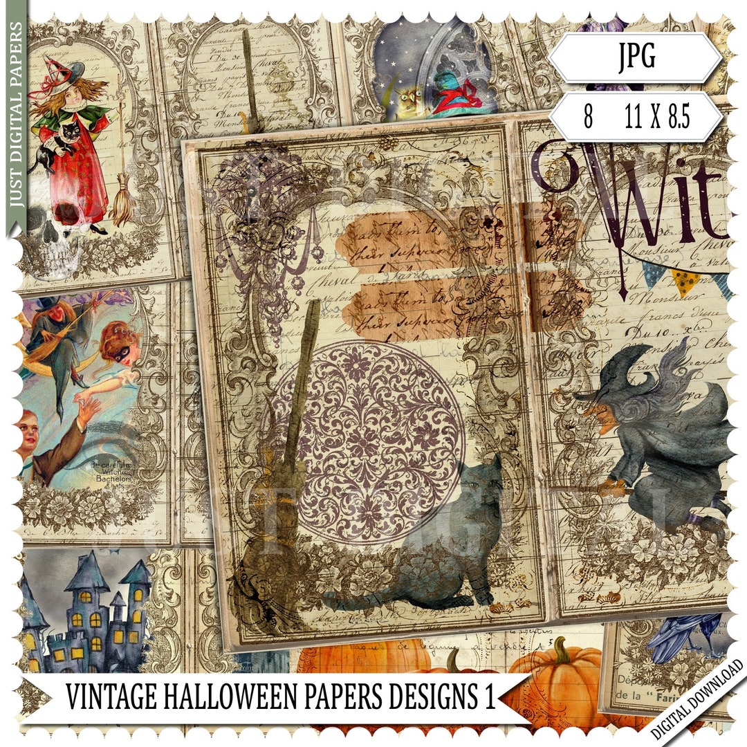 Halloween Journal, Halloween, Papers, Halloween Scrapbook, Papers ...