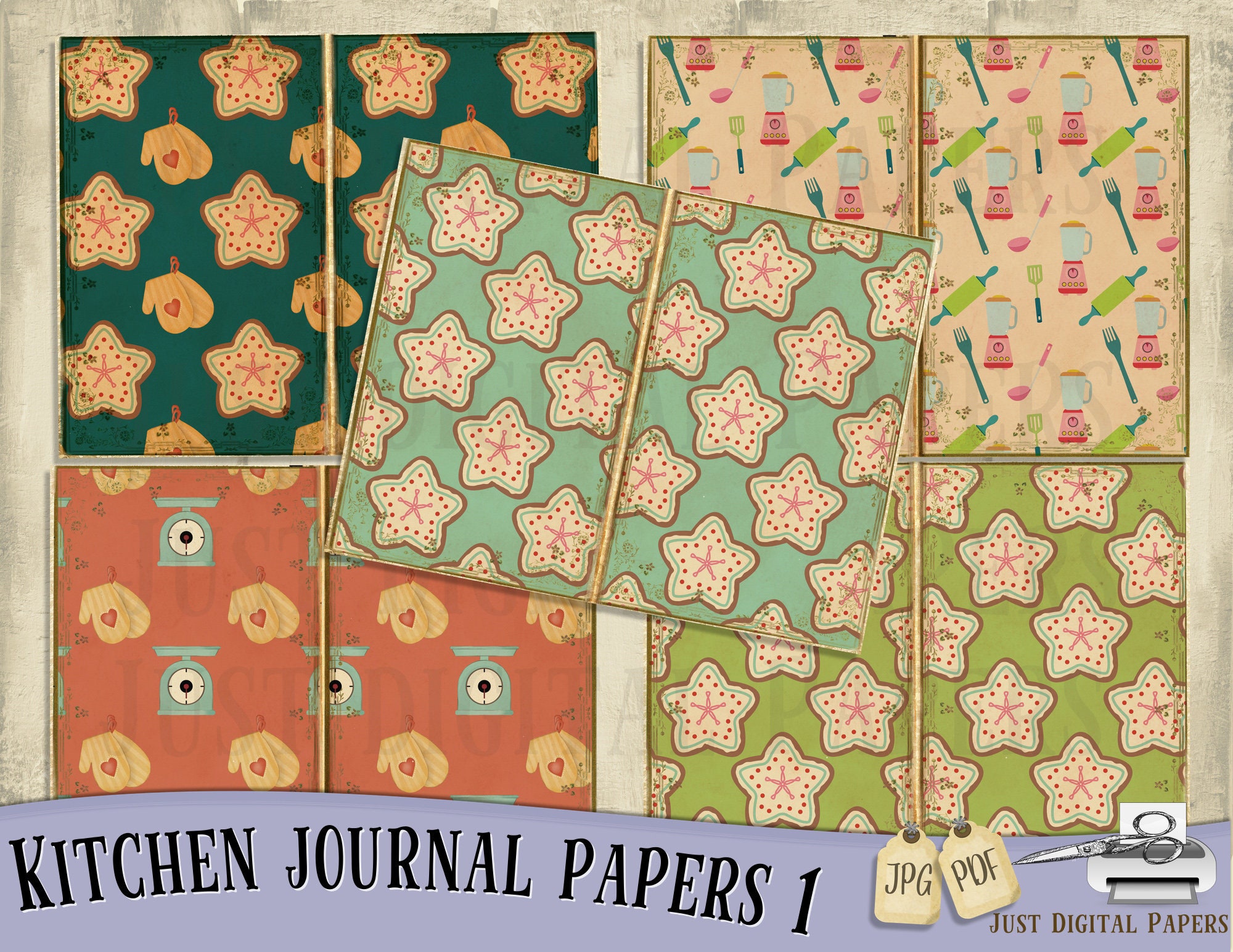 Kitchen Papers Journal Papers Cooking Papers Ephemera - Etsy Australia