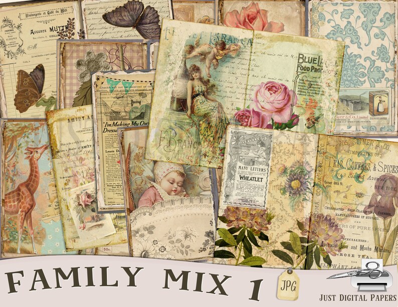 Family Journal Baby Printable Scrapbookephemera Printable - Etsy