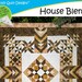 House Blend Quilt Quilting Pattern, A Block of the Month Pattern, Full ...