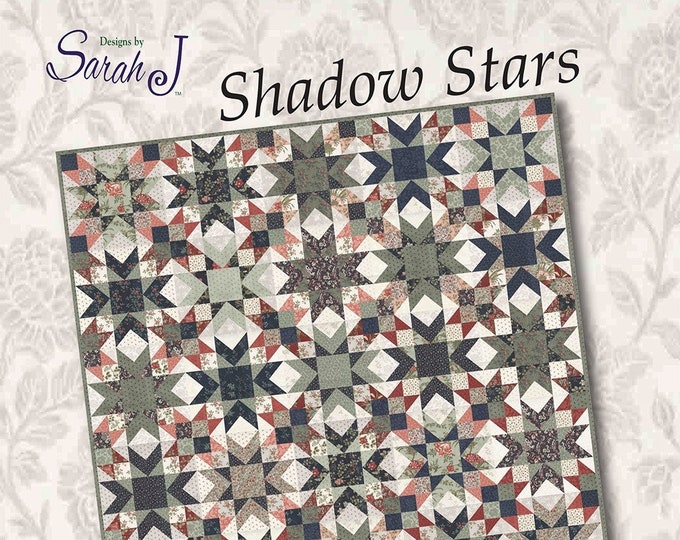 Shadow Stars in Shades of Red - Etsy
