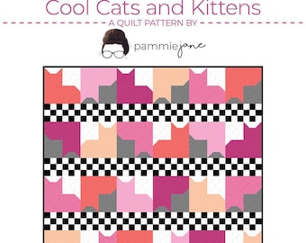 Cats in Pajamas Quilt Quilting Pattern, From Elizabeth Hartman BRAND NEW, Please See Description ...