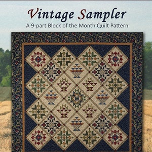 Vintage Sampler Pattern Booklet Quilt Pattern From Nancy Rink Designs ...