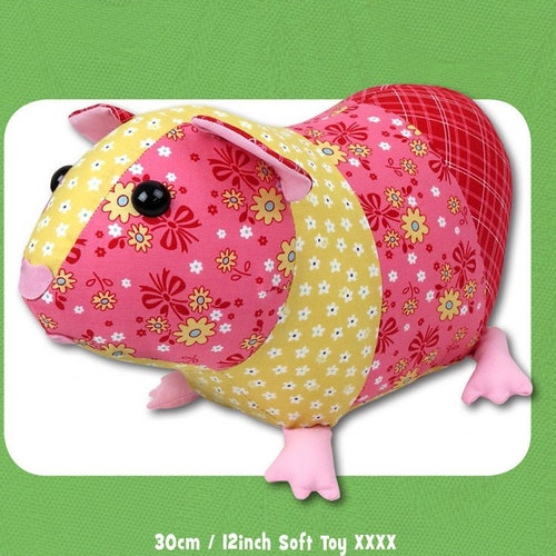 Petunia Pig Plush Toy Sewing Pattern From Funky Friends - Etsy
