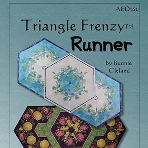 Triangle Frenzy Runner Quilting Pattern, From Artistically Engineered ...