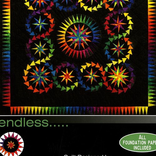 Endless Quilt Quilting Pattern Foundation Paper Piecing From - Etsy