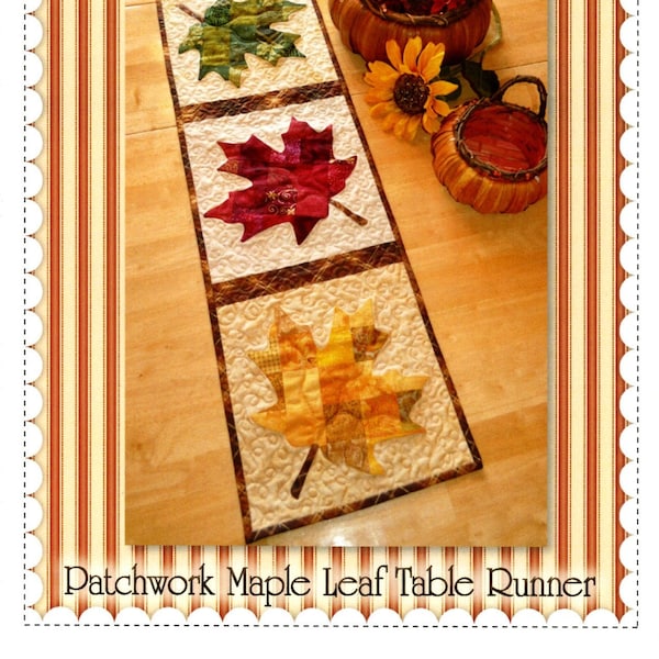 Maple Leaf Table Runner Pattern - Etsy