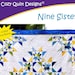 Nine Sisters Quilt Quilting Pattern, A Strip Club Pattern, Full Color ...