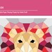 The Lion an English Paper Piecing Quilting Pattern, From Violet Craft ...