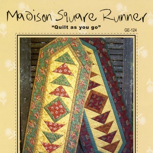Madison Square Table Runner Quilting Pattern From G.E. Quilt Designs ...