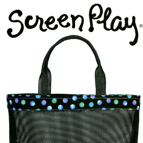 Tote It Screen Play 6 Vinyl Mesh Bag Sewing Pattern 3 Styles - Etsy