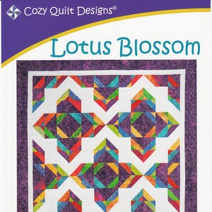 Lotus Blossom Quilt Quilting Pattern From Cozy Quilt Designs | Etsy