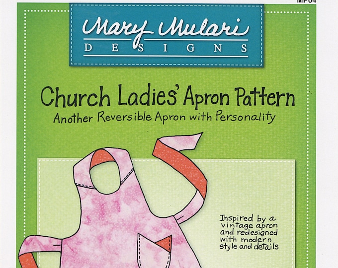 Church Ladies' Apron by Mary Mulari One Size Fits Most Paper Pattern - Etsy
