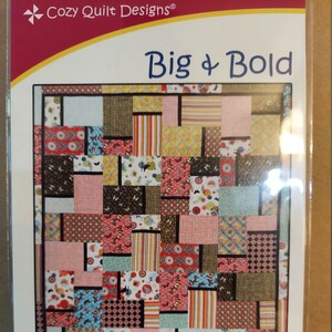 Big and Bold Quilt Quilting Pattern From Cozy Quilt Designs BRAND NEW ...