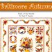 Baltimore Autumn BOM Applique Quilt Pattern From P3 Designs BRAND NEW ...