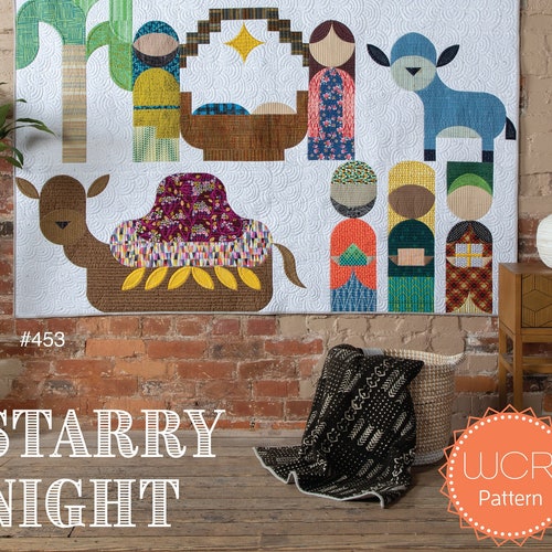 Starry Night Nativity Quilt A Pieced Quilting Pattern by Sew - Etsy