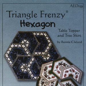 Triangle Frenzy Hexagon Topper Quilting Pattern, From Artistically ...
