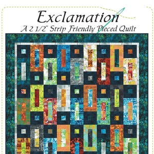 Exclamation Quilt Quilting Pattern, From Quilting Renditions BRAND NEW ...