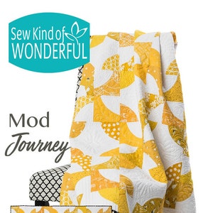 QCR Mini- Mod Journey Quilt, A Pieced Quilting Pattern by Sew Kind of ...