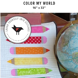 Color My World Quilt Quilting Pattern From Laugh Yourself Into Stitches ...