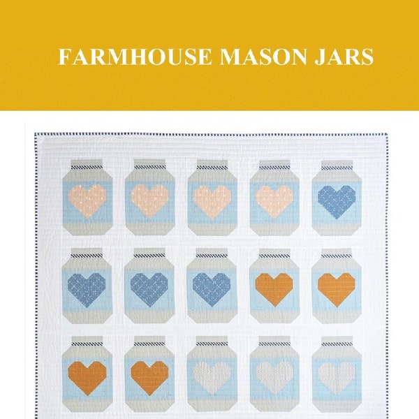 Mason Jar Quilt Pattern - Etsy
