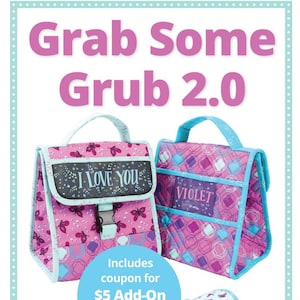 Grab Some Grub 2.0 Lunchbag Sewing and Crafting Pattern From - Etsy.de