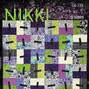 Nikki Quilt Quilting Pattern From G.E. Quilt Designs BRAND NEW, Please ...